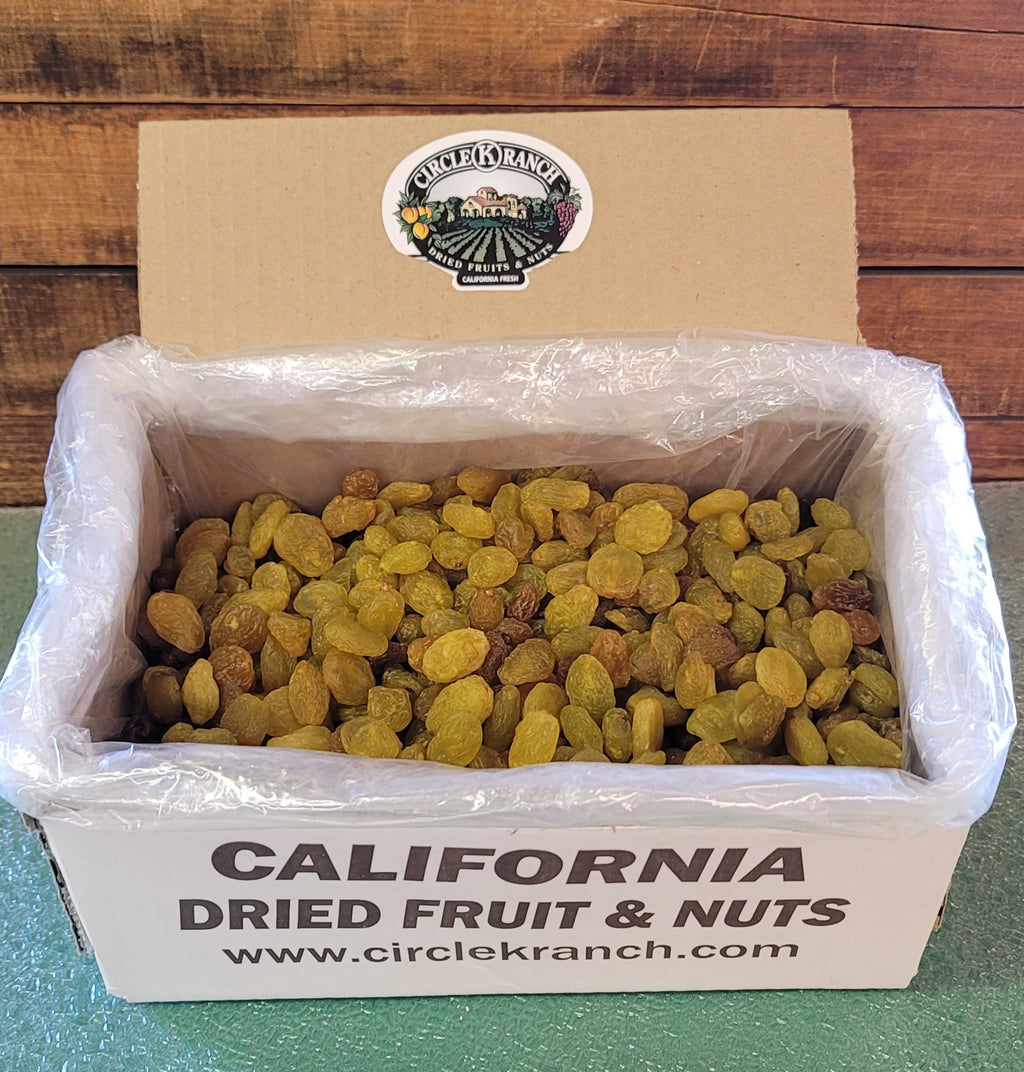 Jumbo Golden Raisins (Bulk 5 lb. Box) – Circle K Ranch